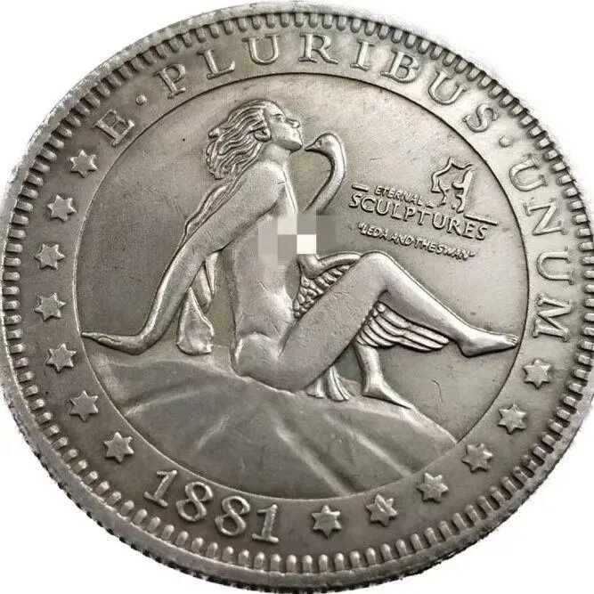 Монета 1881 года Американские рейнджеры Морган