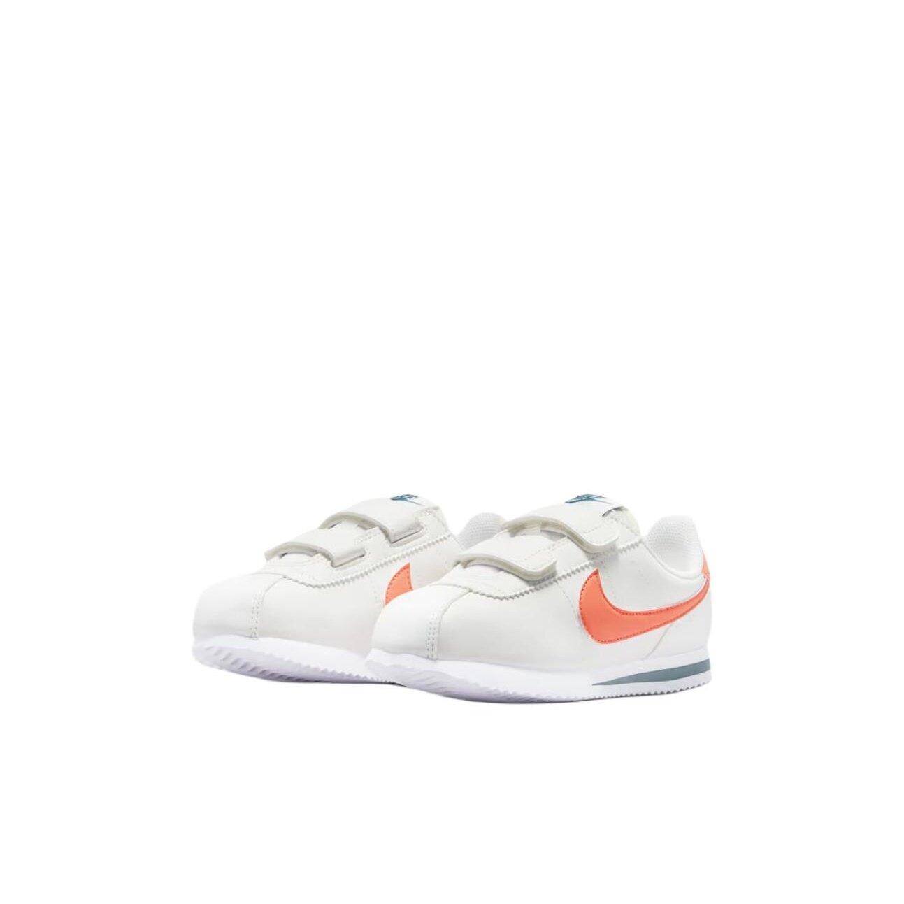 Ботинки NIKE Cortez, размер EU 34 стопа (21,5CM), белый/оранжевый — фото 1