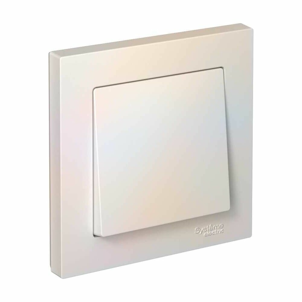 Выключатель 1-кл. СП AtlasDesign 10А IP20 (сх. 1) 10AX в сборе жемчуж. SE ATN000412