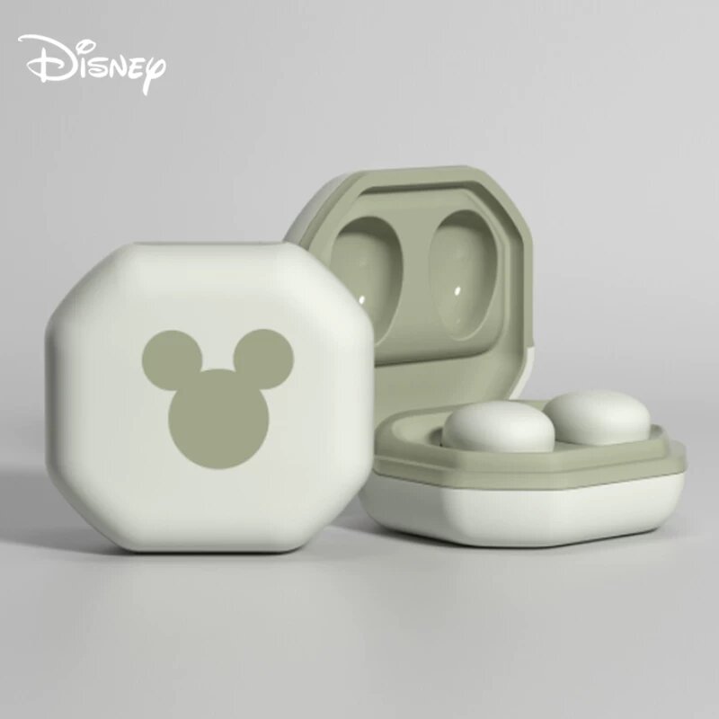 Disney Bluetooth 5.3 беспроводные наушники с шумоподавлением компактные для сна в цвете Зеленый матча