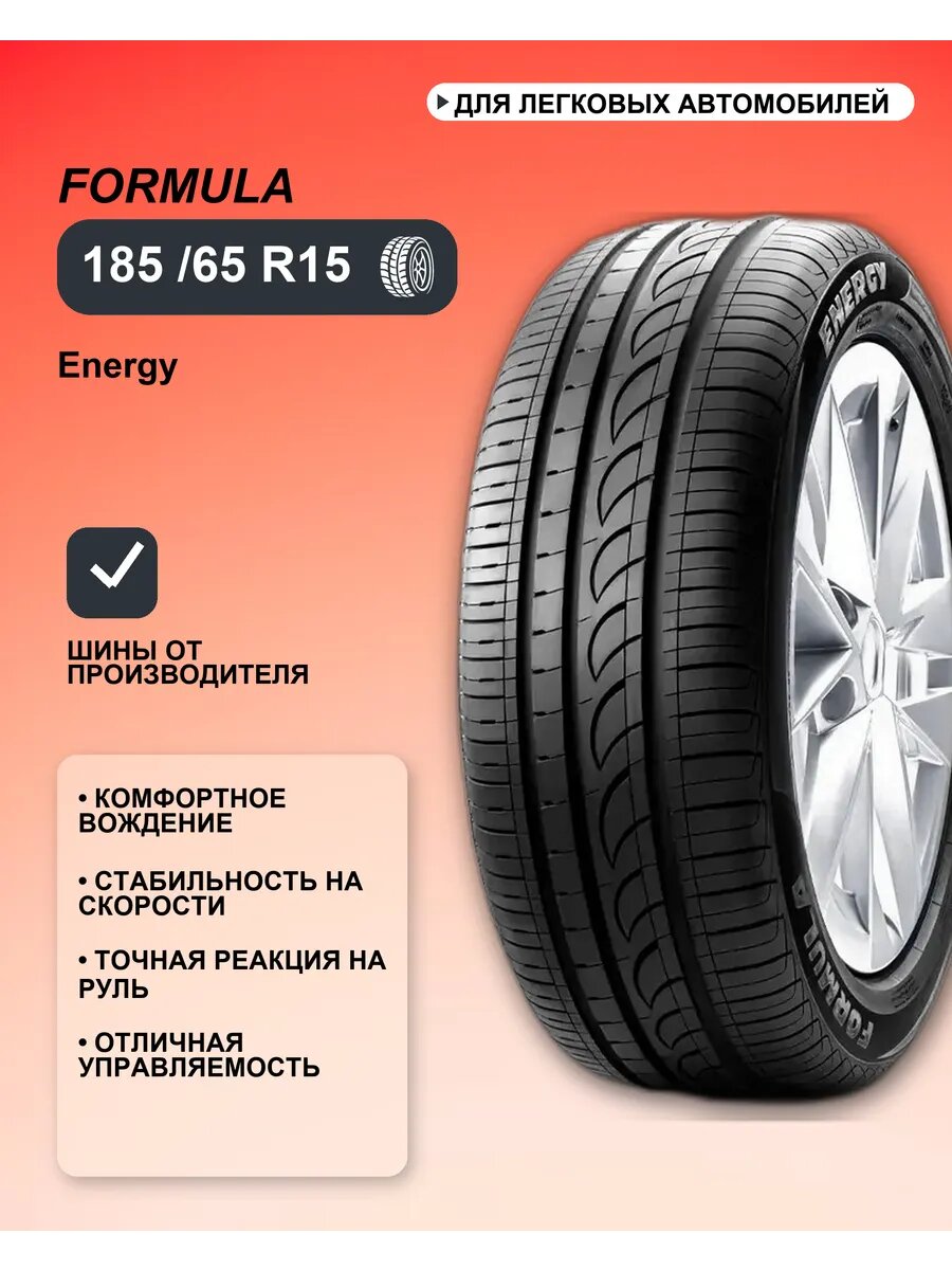 Шины летние R15 185 65 88 T автомобильная летняя резина лето Viatti модель Energy