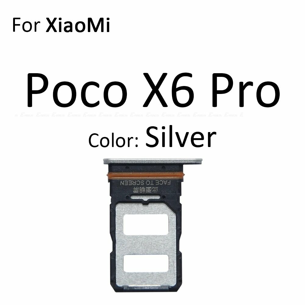 Адаптер-ридер слота для SIM-карты и Micro SD для Xiaomi Poco X6 Neo Pro, запчасти для ремонта разъема