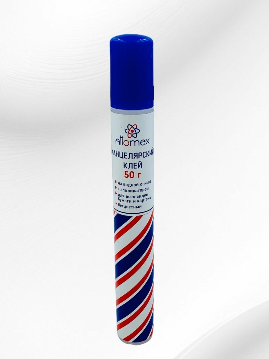 Клей канцелярский карандаш, прозрачный 50 г.