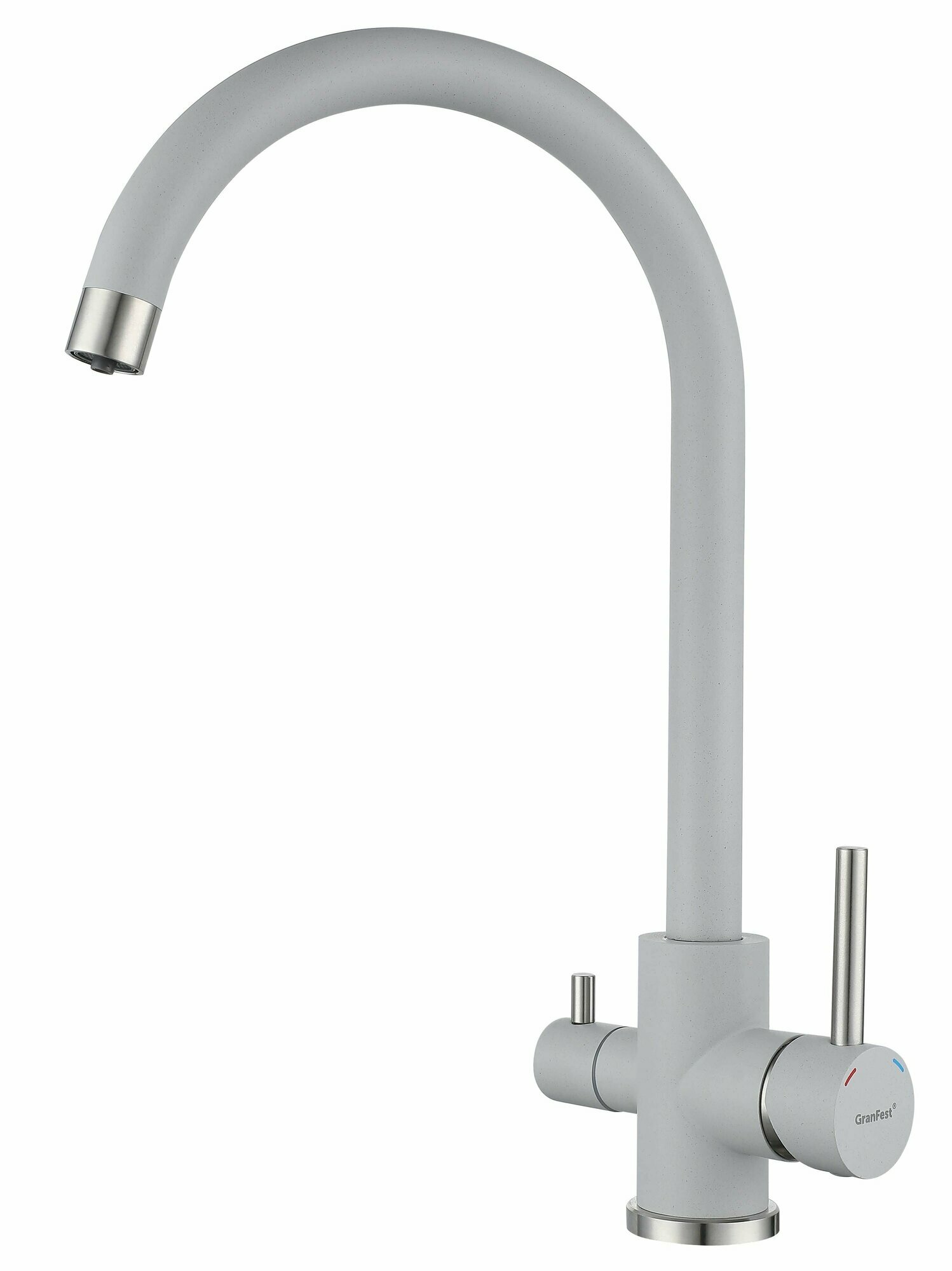 Смеситель для кухни GranFest QUARZ GF-Z-5420 серый