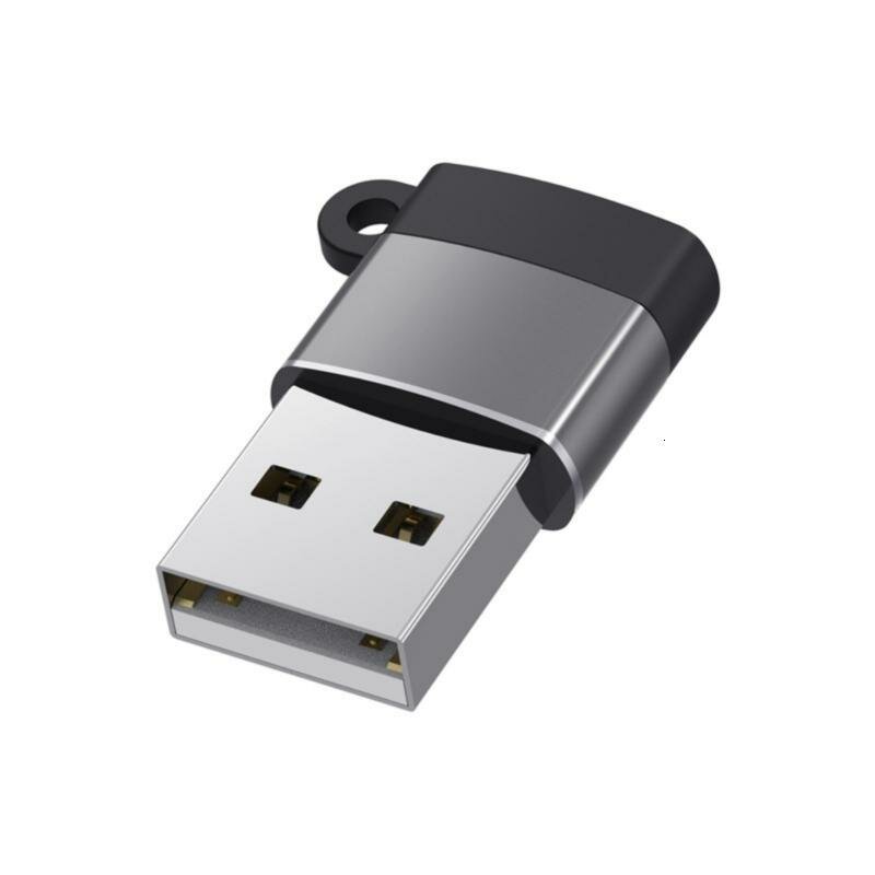Универсальный переходник USB-C母 на USB-A父, Серый