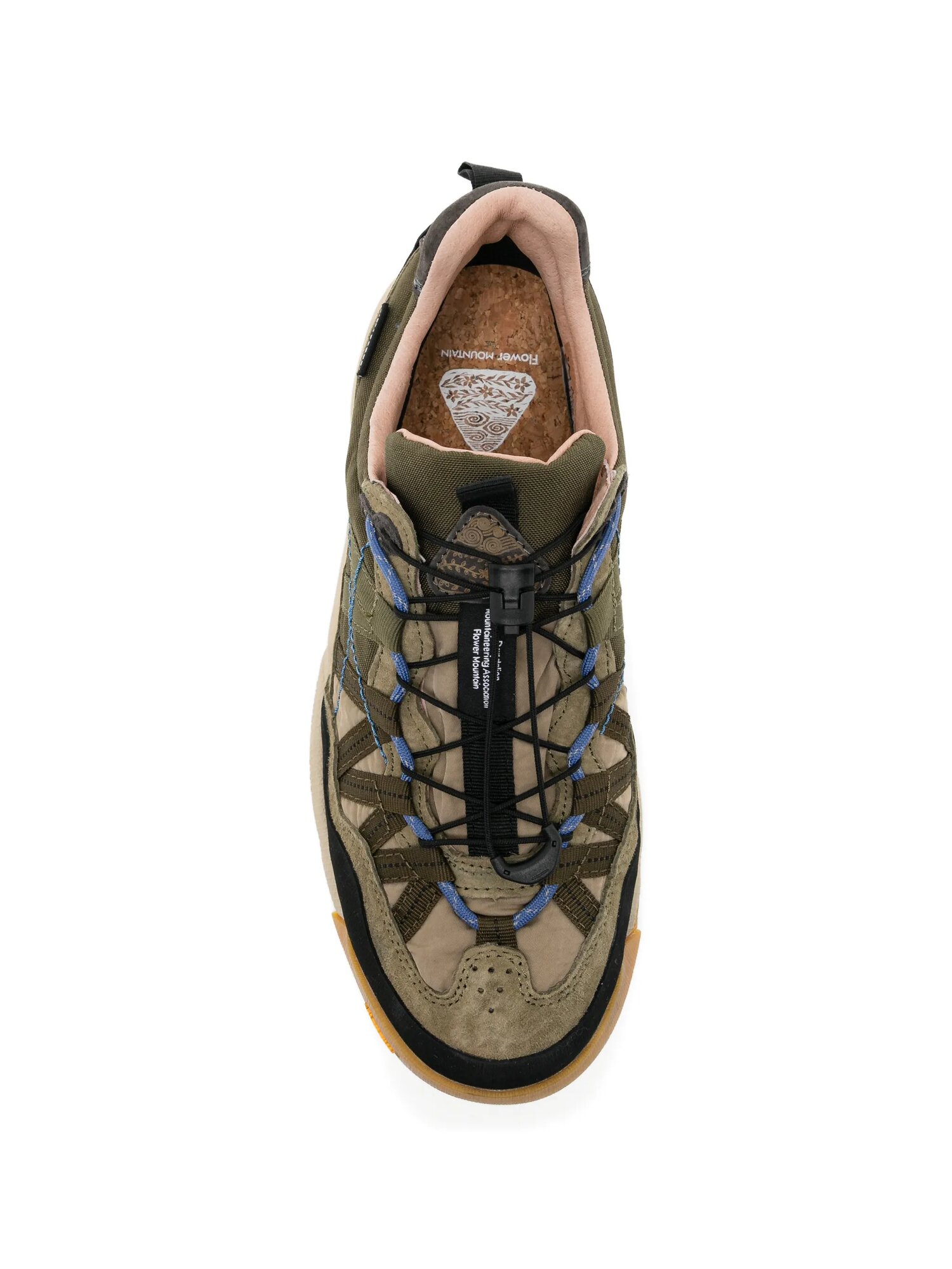 Кроссовки FLOWER MOUNTAIN Panelled toggle-fastening sneakers, размер 41, разноцветный — фото 1