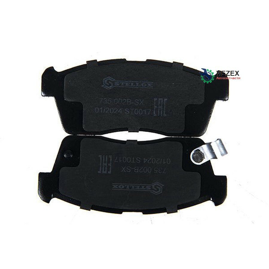 STELLOX 1528000BSX колодки дисковые пер. с антискр. пласт!\ Suzuki Ignis 1.3i 00-03, Daihatsu 1.3i 4WD 01>