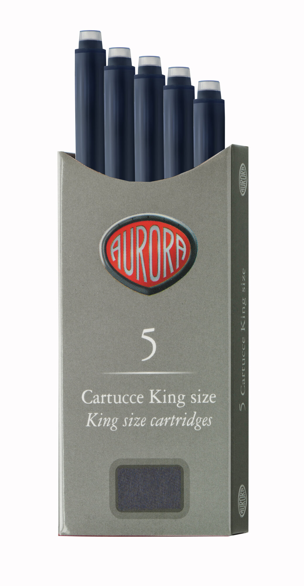 Картридж с чернилами для перьевой ручки Aurora grey, упаковка из 5 шт, 129-MX2