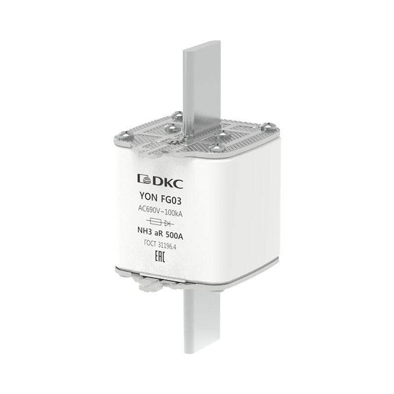 Предохранитель YON ножевого типа FG3 500А 690В хар-ка aR DKC 1FG03-0500-690V-AR