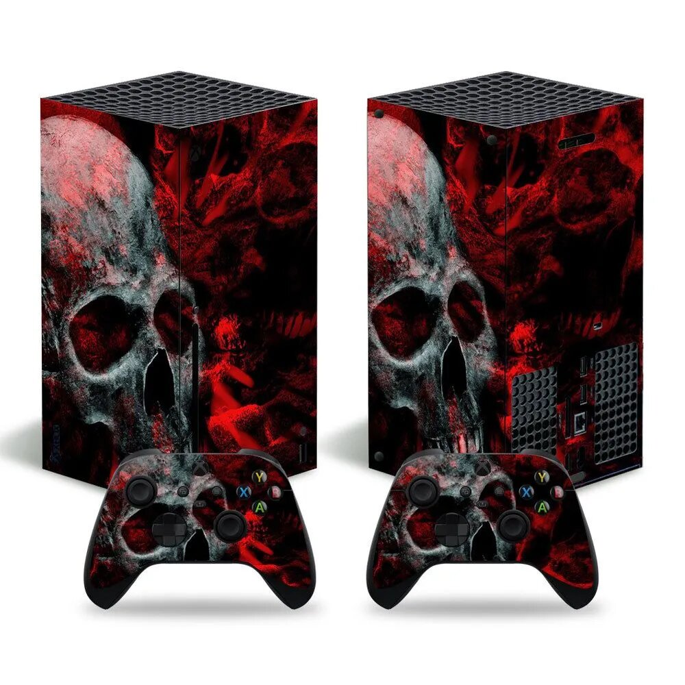Наклейка для Xbox Series X, декоративная защитная пленка с черепом, ПВХ
