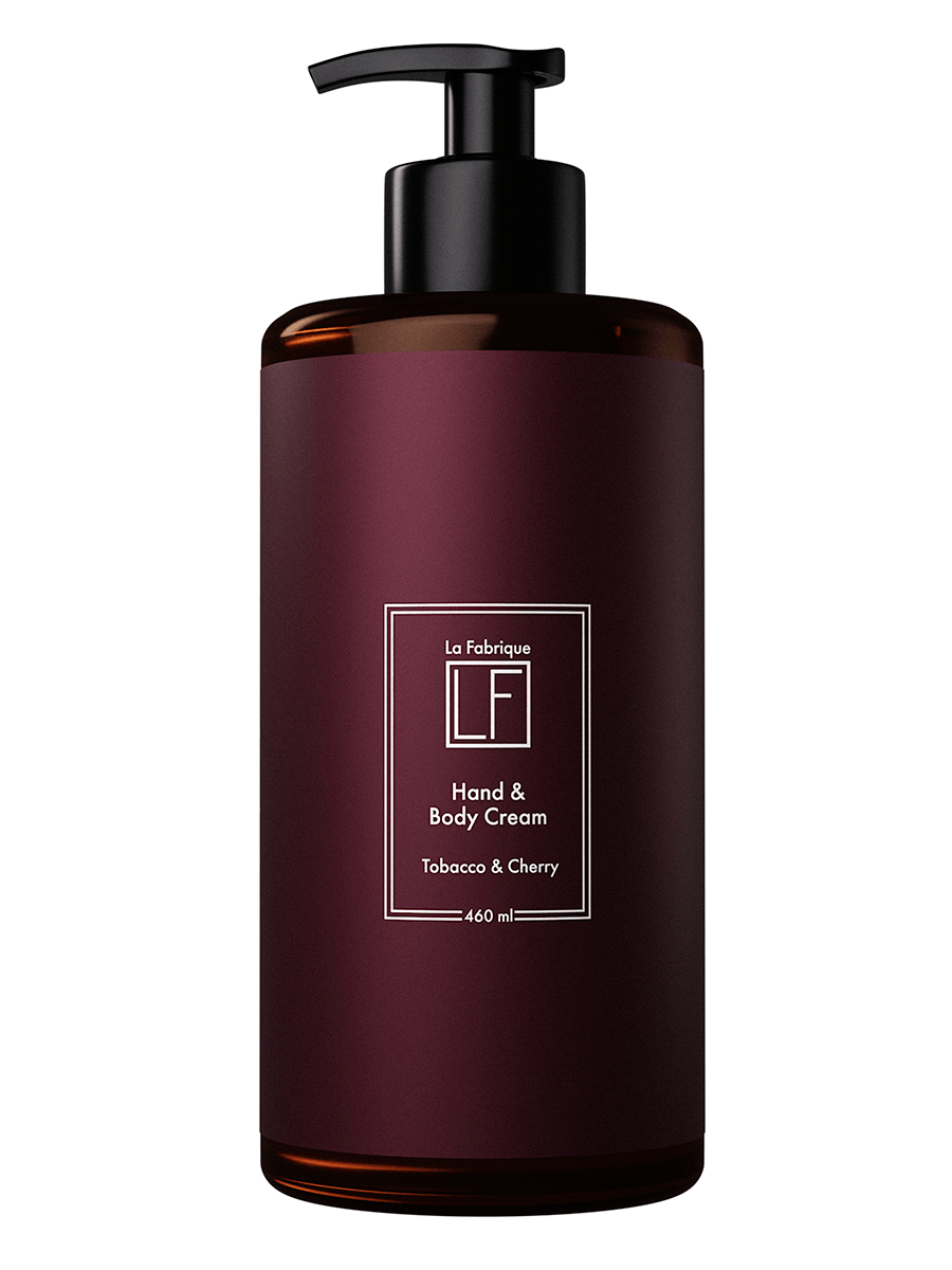 Парфюмированный крем для рук и тела Табак - Вишня, 460 мл, La Fabrique