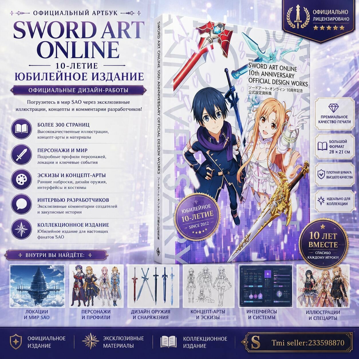 Sword Art Online: Официальный сборник материалов к 10-летию игровой серии