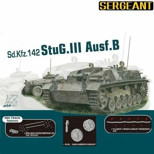 Dragon7636 1/72 SD. KFz.142 StuG.III Ausf.B сборная модель танка
