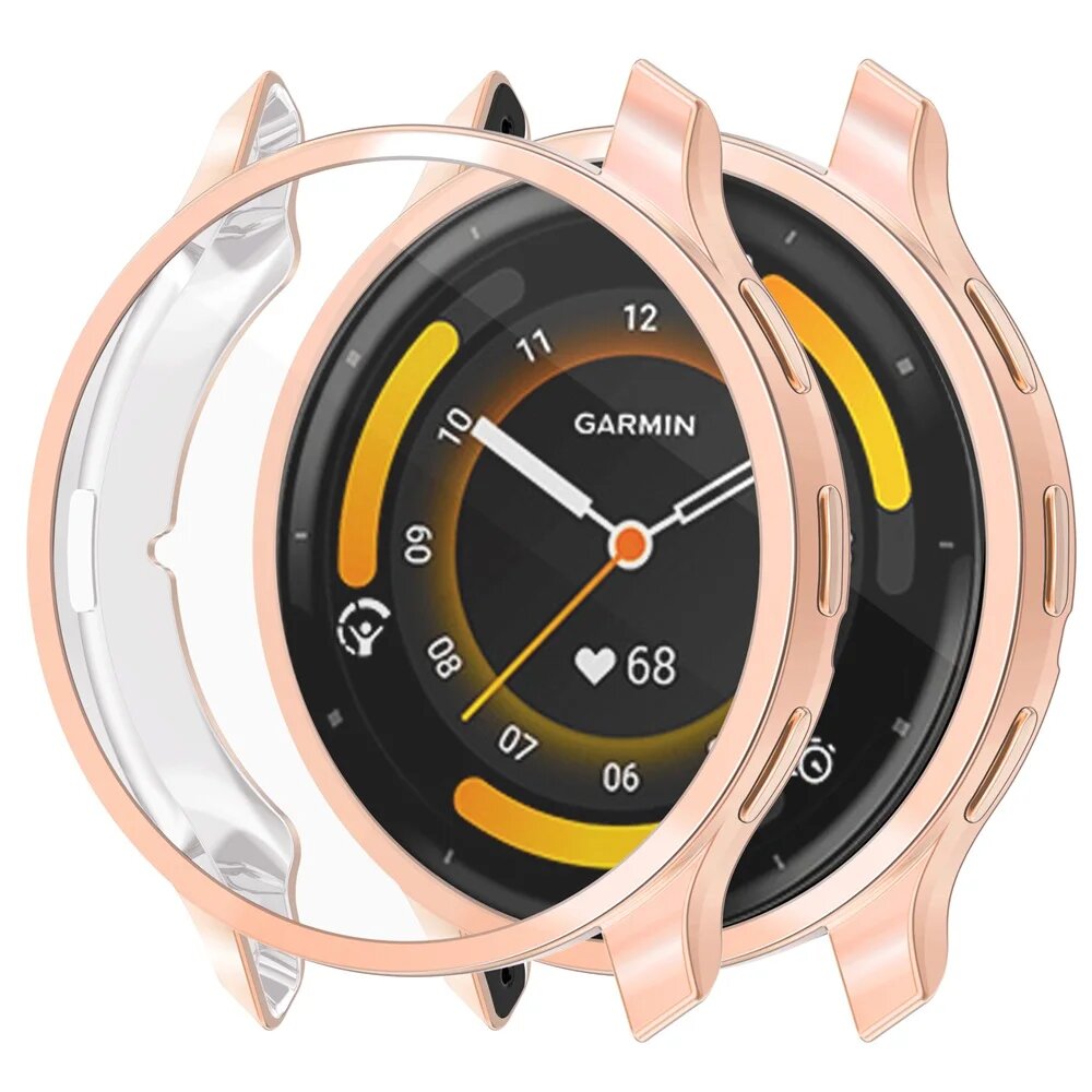Чехол EOENKK для Garmin Venu 3S/Venu 3 Garmin Venu 3S 41mm, Желтый, Розовое золото