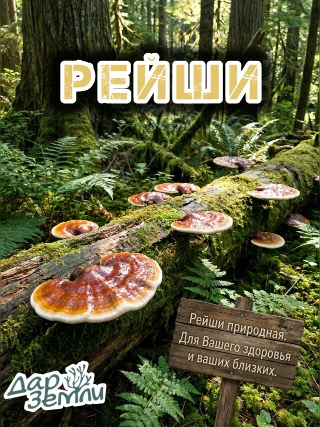 Рейши целый плод 100гр, для профилактики онкологии и стимуляции иммунитета.