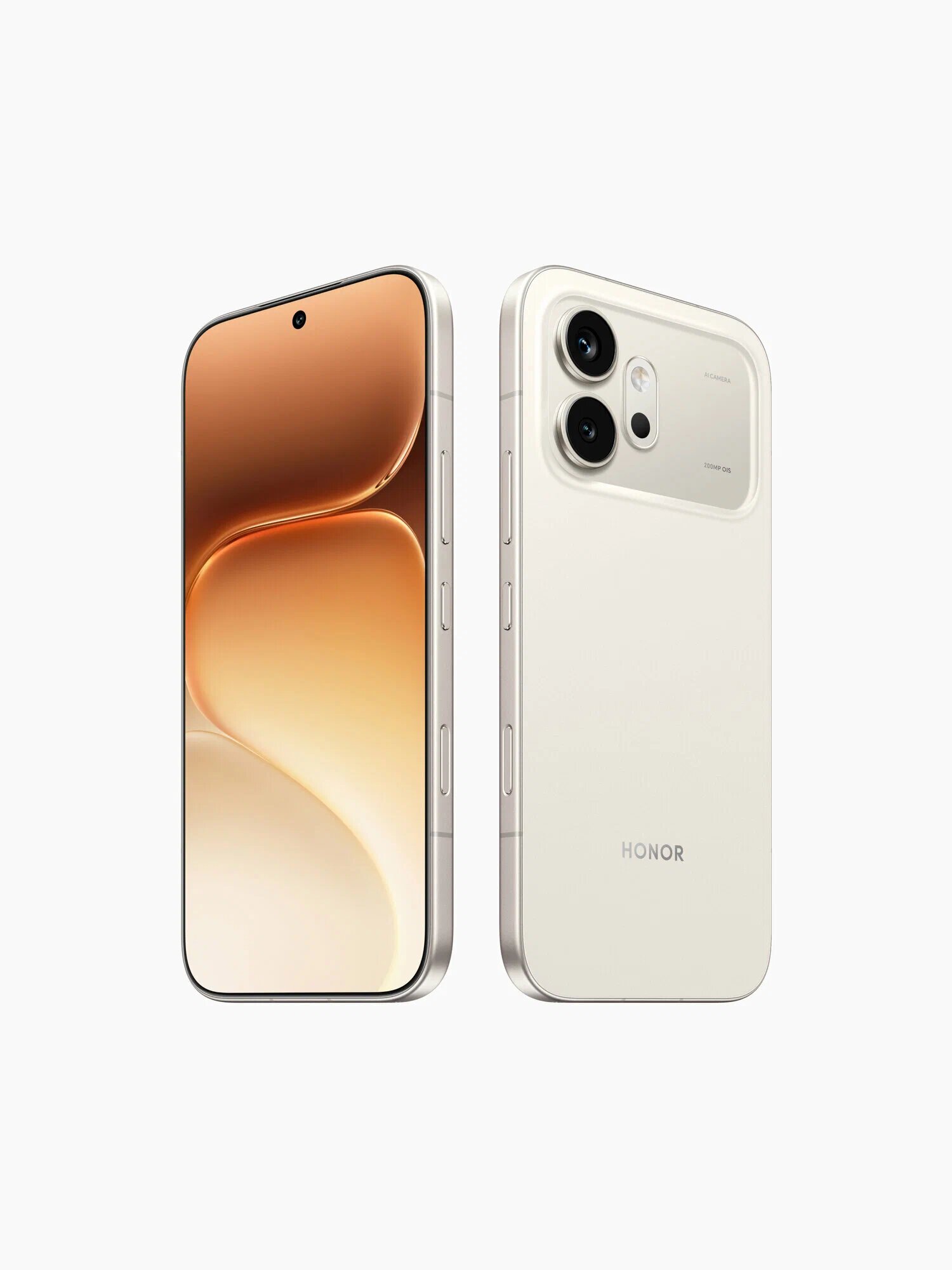 Honor Смартфон HONOR 600 12/256 ГБ, Основная камера 200 Мп OIS+EIS, 6,57 " AMOLED (CN), золотой-белый