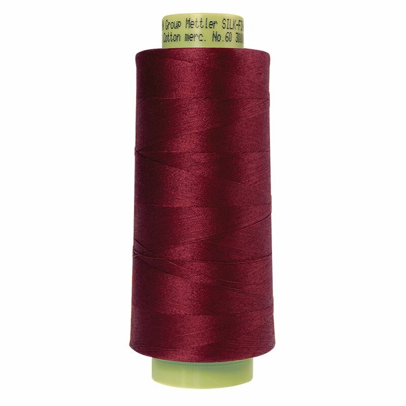 Нить для машинного квилтинга METTLER "Silk Finish", Cotton 60, 2743 м, цвет 0918, Cranberry