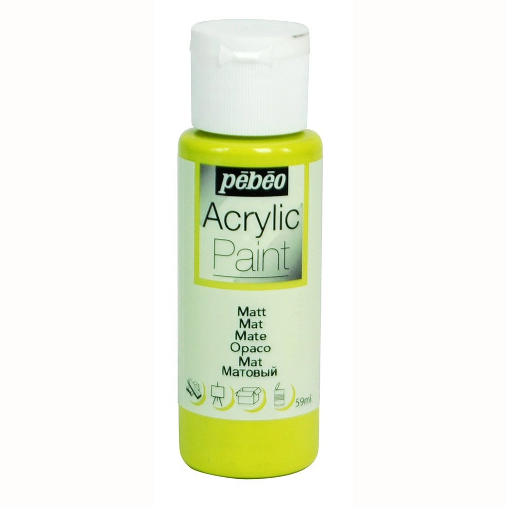 Краска акриловая Pebeo Acrylic Paint, декоративная, матовая, 59 мл, анисовый