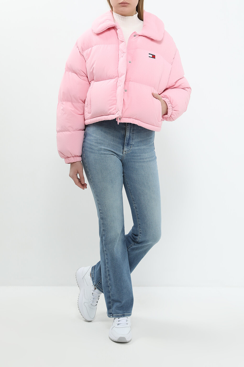 Куртка Tommy Jeans, размер XL, розовый, — фото 1