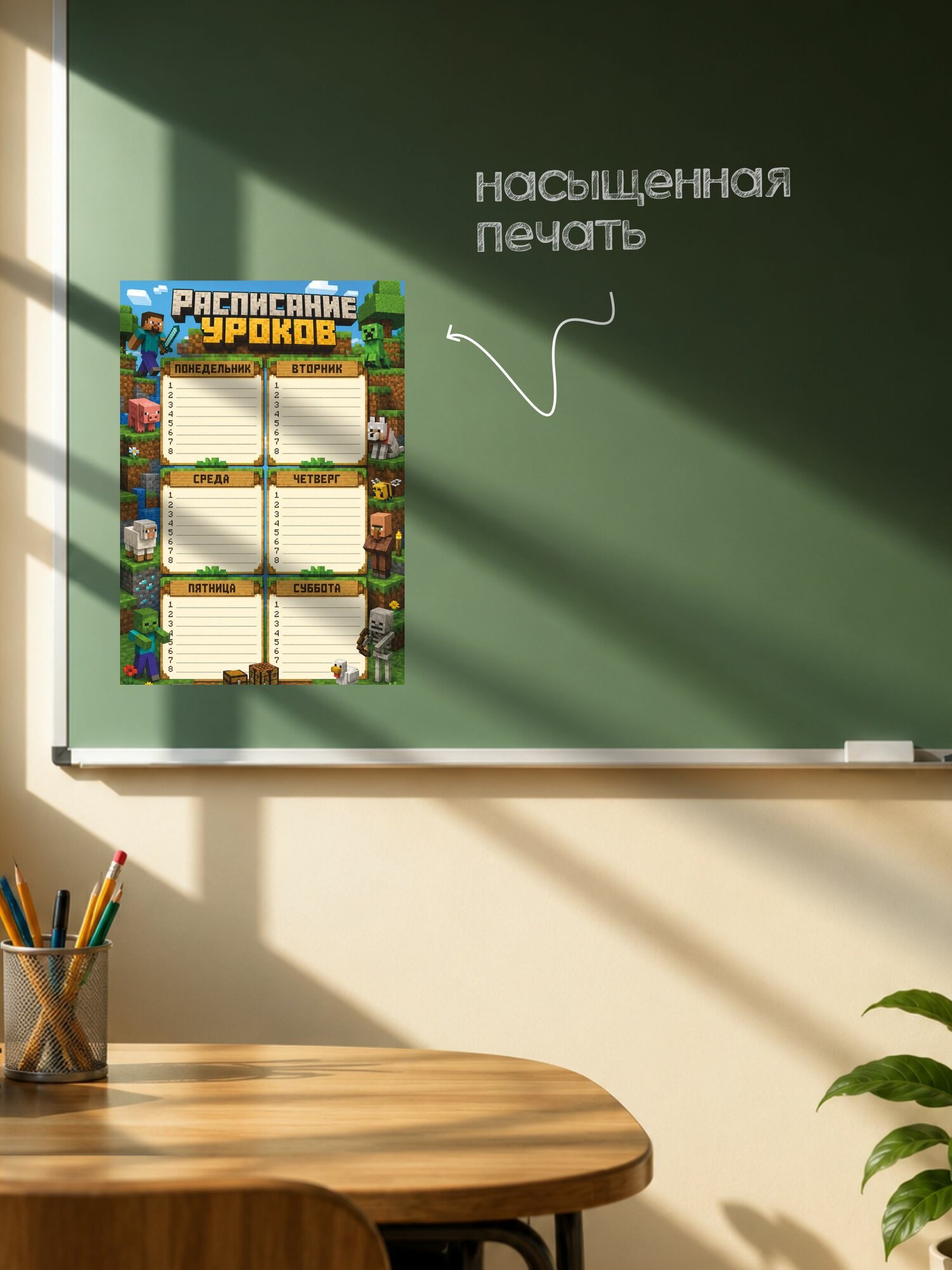 Расписание уроков Minecraft — фото 1