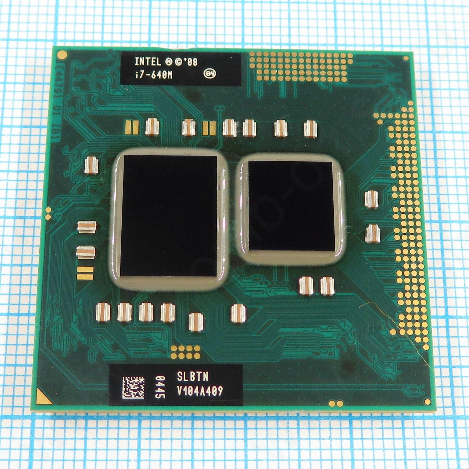 SLBTN i7-640M Intel Core i7 Mobile Arrandale Socket G1