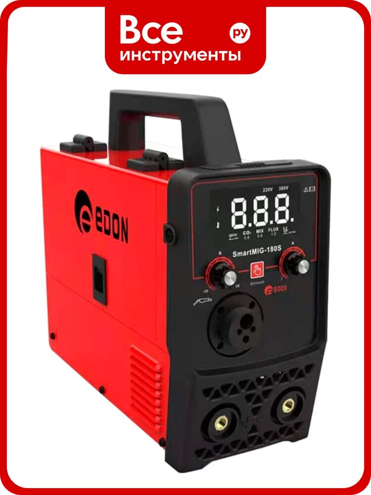 Сварочный аппарат EDON Smart MIG-180S 18979 18308, с проволокой помещается внутри корпуса