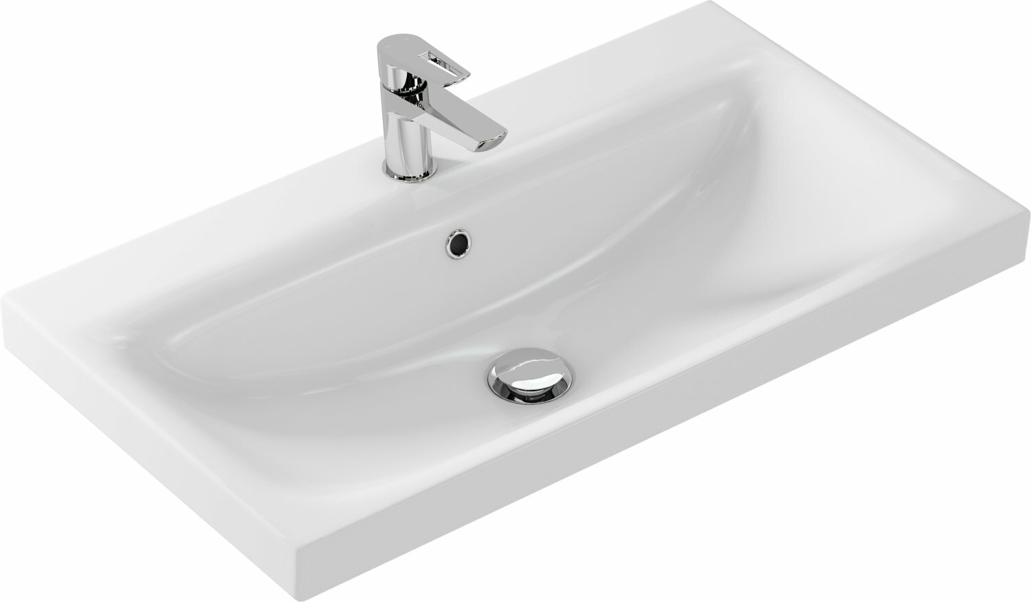 Раковина Cersanit мебельная MODUO 80 1 отв. (S-UM-MOD80/1)