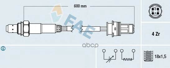Oxygen sensor FAE арт. 77338