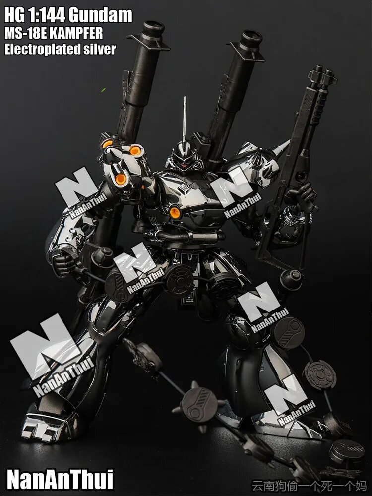 Сборная Игрушечная фигурка модель HG 1:144 Gundam MS-18E KAMPFER, Высококачественная модель, Поставляется с бесплатными наклейками