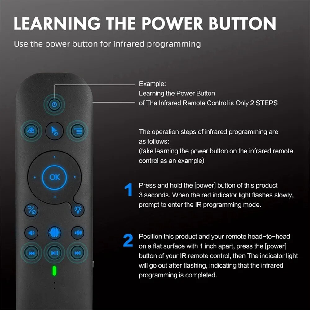 G60S PRO BT Voice Remote с подсветкой на английском и русском языках
