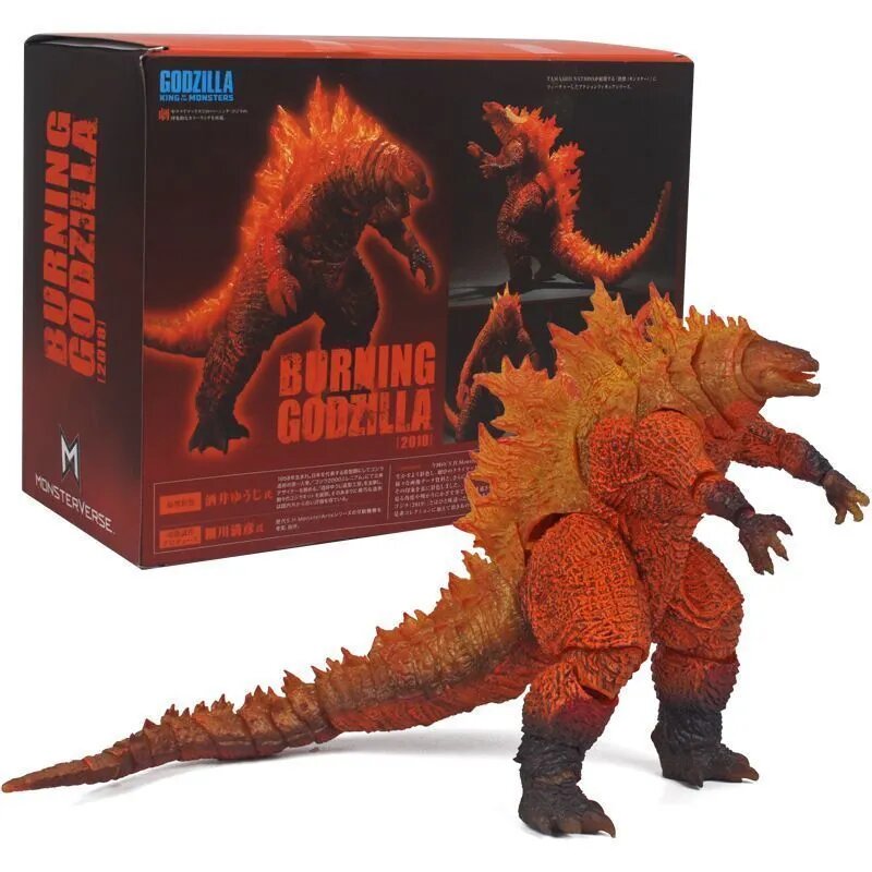 Фигурка Годзиллы/Godzilla: King of the Monsters,2019,'burning godzilla', подвижные фигурки,16 см