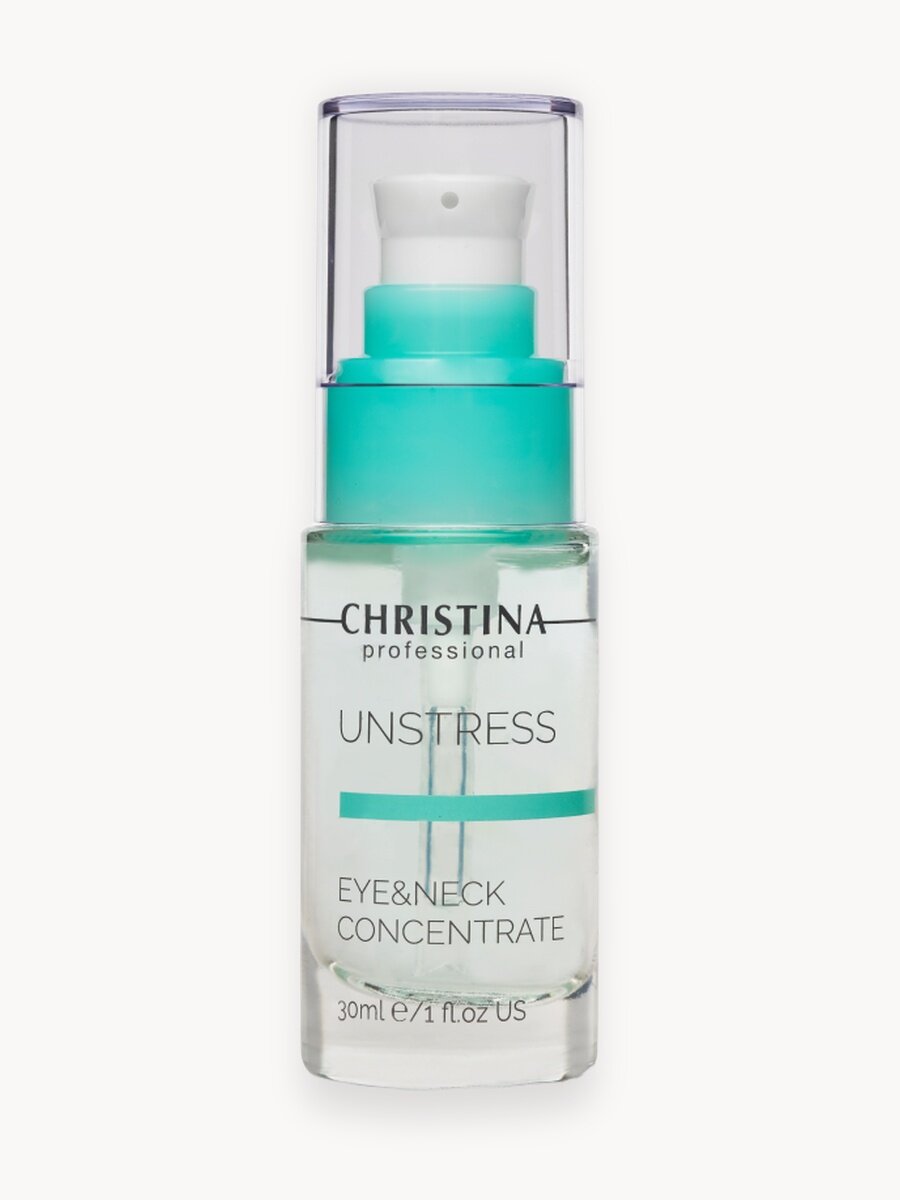CHRISTINA Unstress Eye & Neck Concentrate - Концентрат для кожи вокруг глаз и шеи -30мл