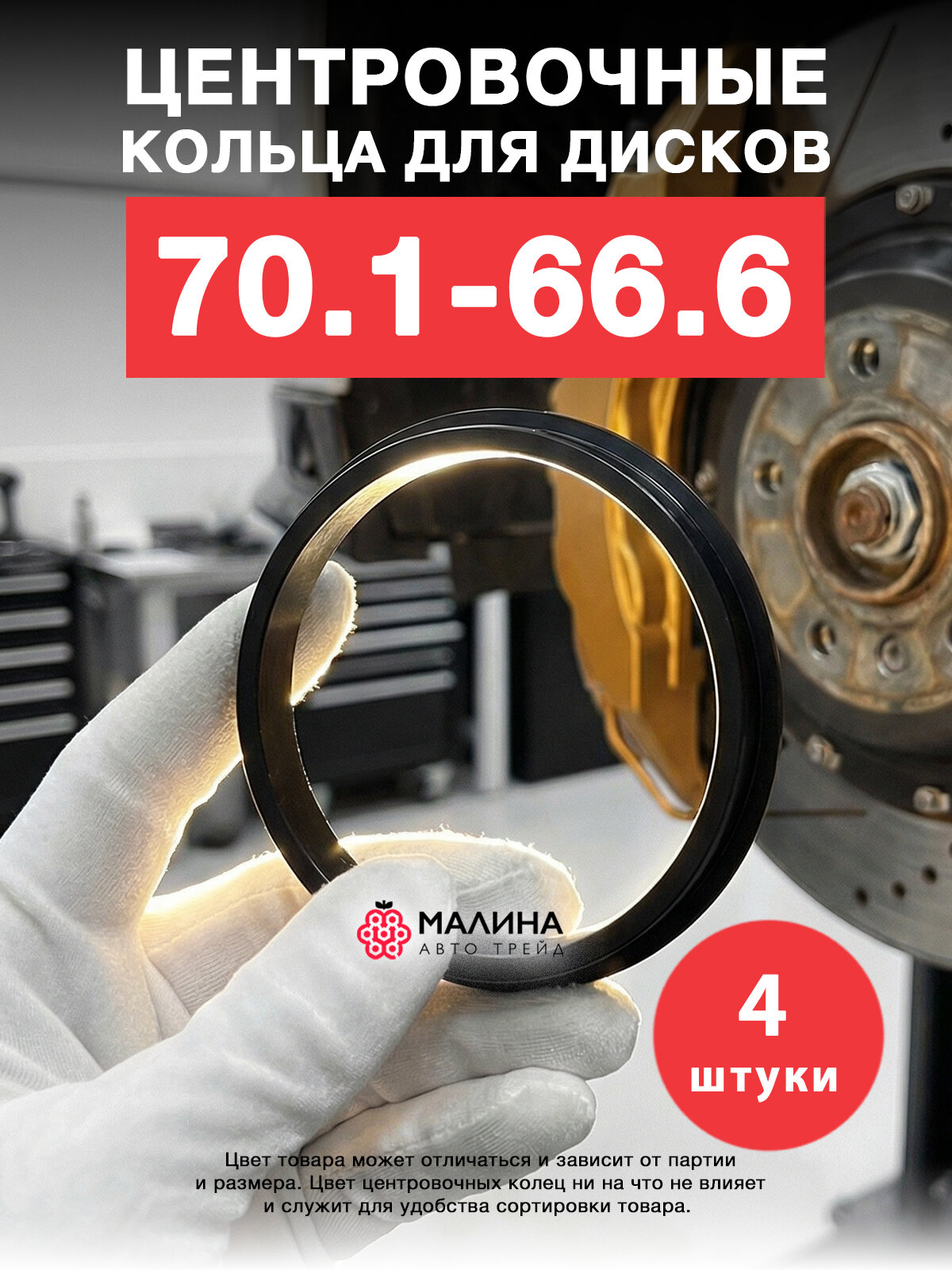 Центровочные кольца для дисков 70,1 - 66,6 (4 шт)