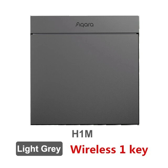 Aqara Smart Wall Switch H1M Zigbee 3.0 Gray Wireless 1 Key