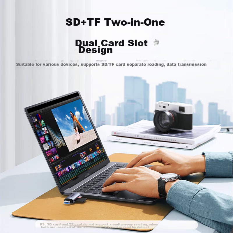 UGREEN USB/Type-C High-Speed Card Reader SD/TF Multi-function Compatible with Computer/Tablet/Phone/Apple 16/15 Support Camera CCD Monitoring Memory Card