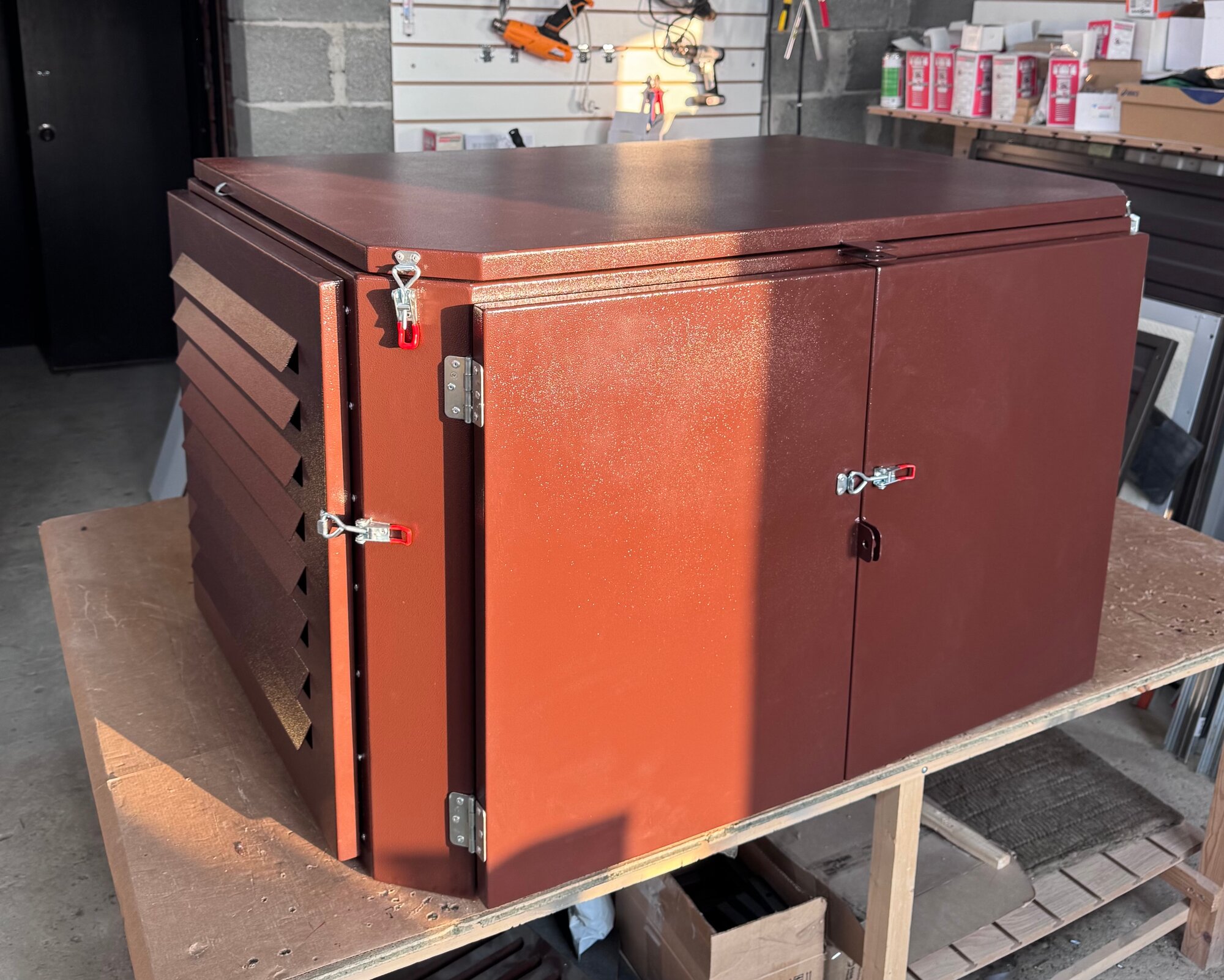 Кожух-короб для бензогенератора, 8500 Вт, 1155x833x673мм, коричневый