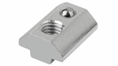 Набор Т-образный пазовый сухарь паз 10 М6 с шариком 10шт.