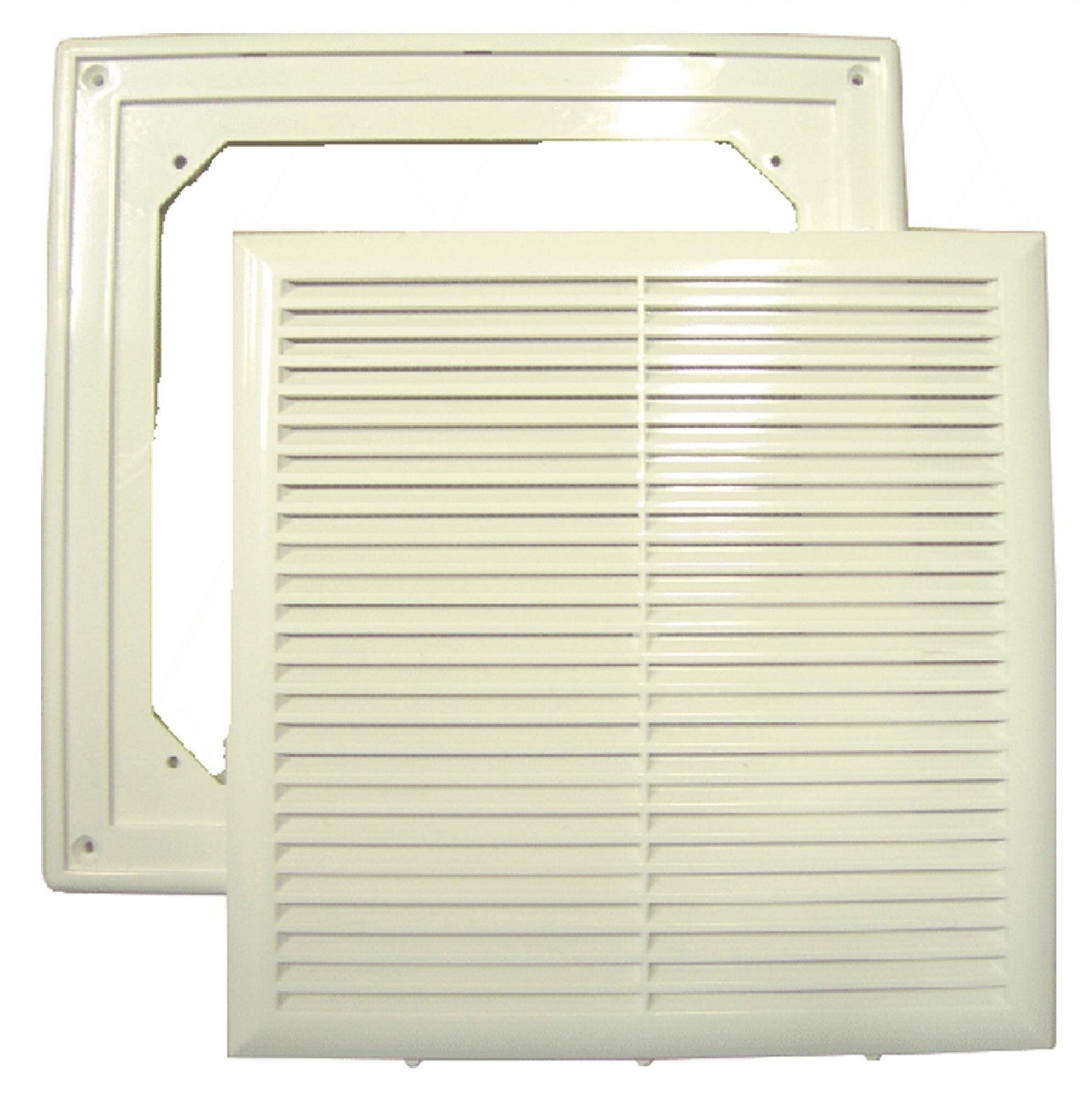 Решетка вентиляционная Event / Эвент П1515М(Р) с сеткой, из пластика, белая, размер 150х150мм / строительство и ремонт