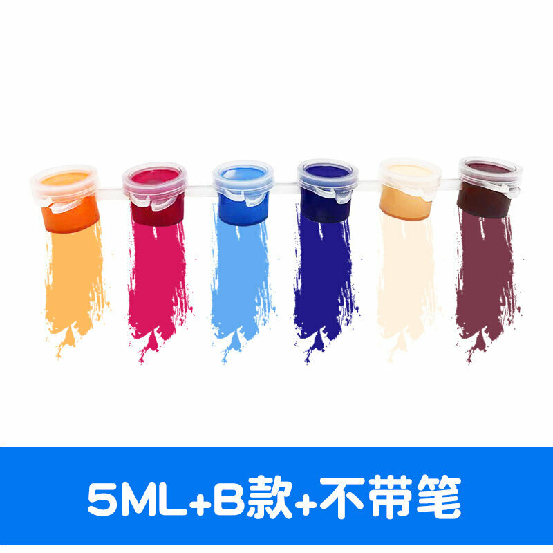 Краска акриловая "Нежа", 12 цветов, 5 мл, высокое покрытие