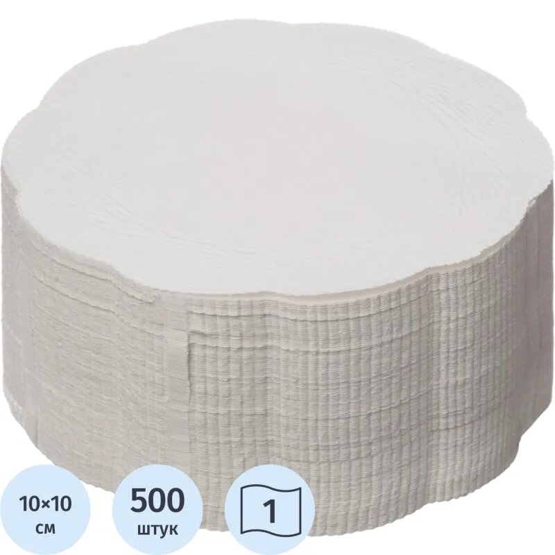 Подставки под чашку (коастер) бумажные d10 см, 500 шт/уп. 1/18 2080960