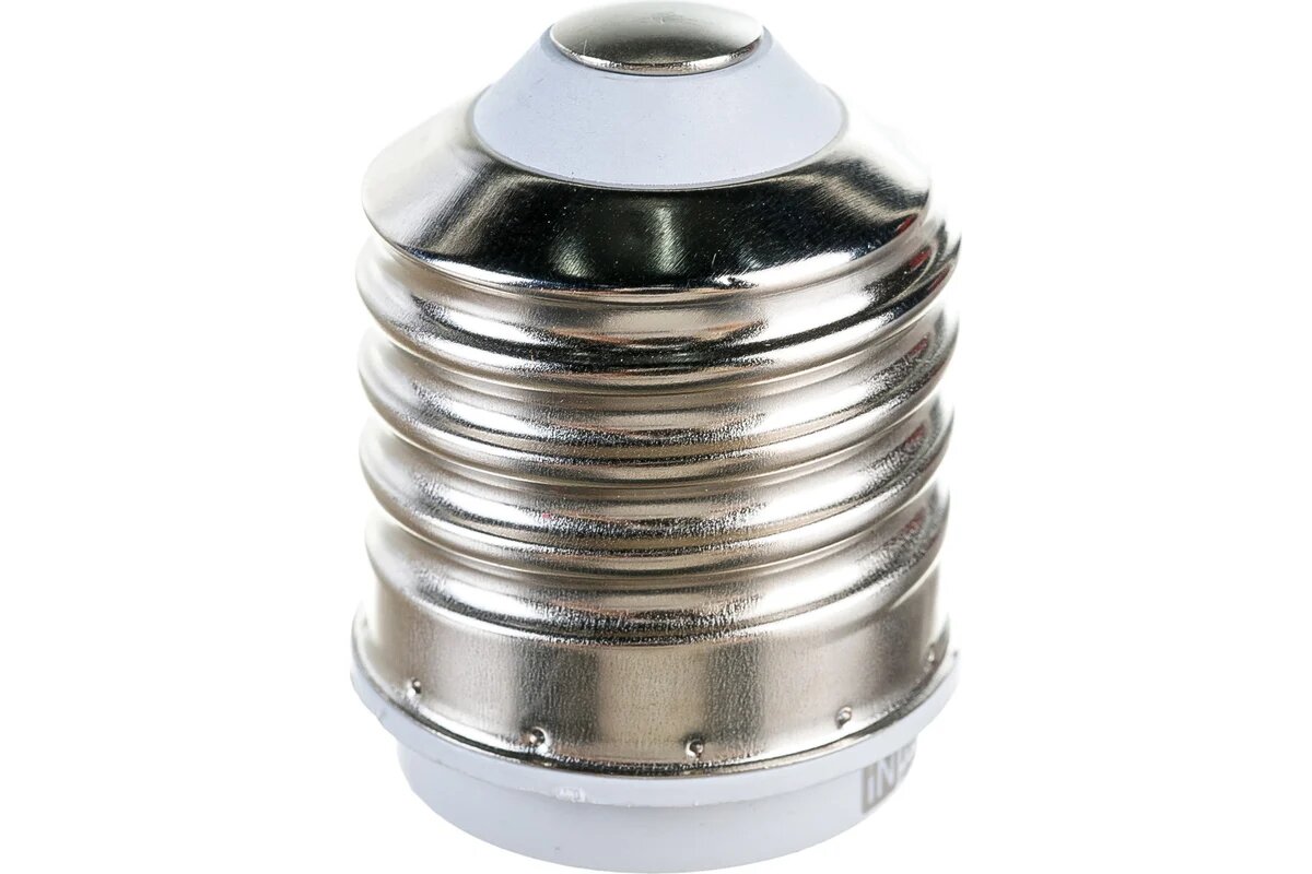 IN HOME Патрон-переходник ППК Е40/Е27 короткий, совместимость Е40 и Е27, код 4690612032399