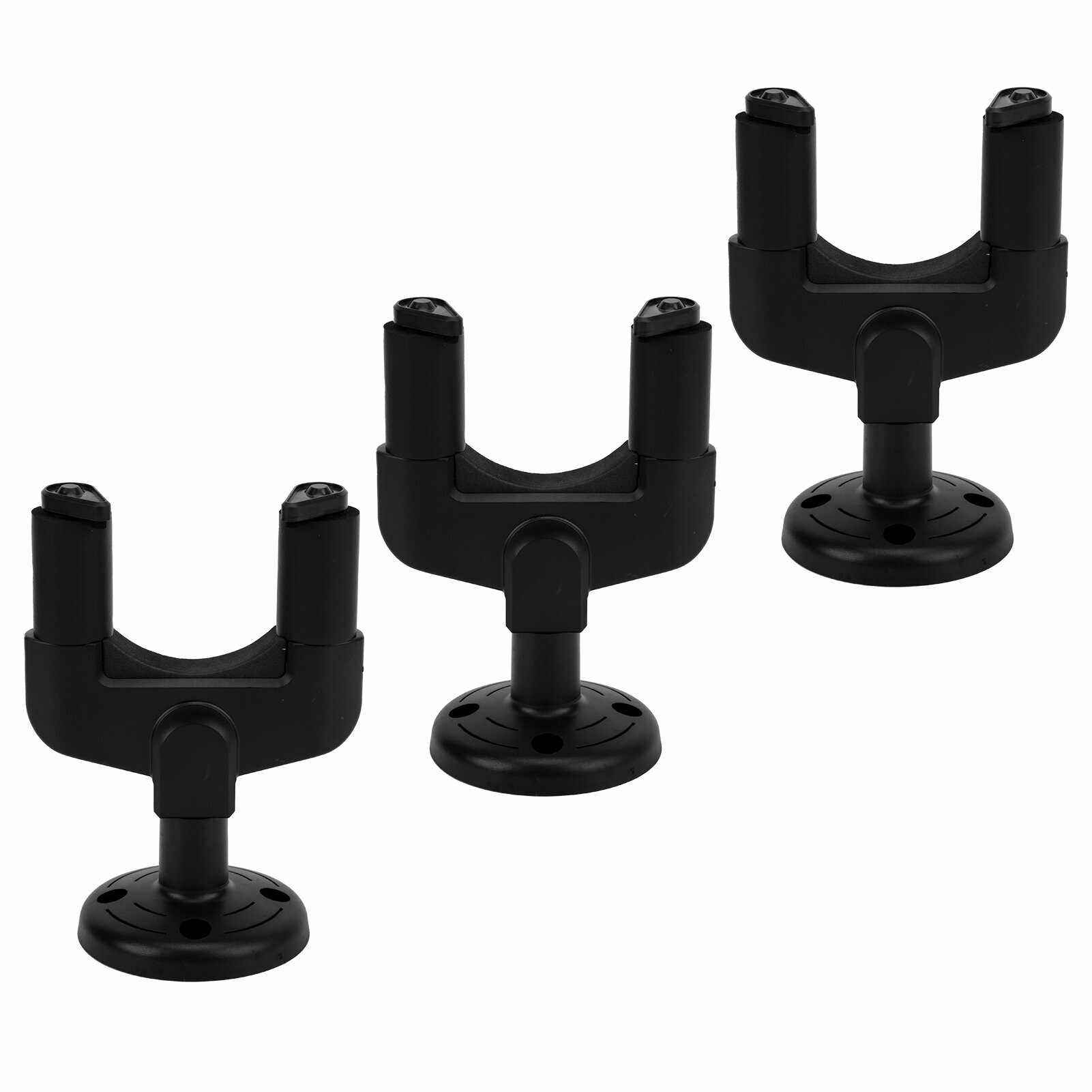 3 шт. настенные крючки для гитары, пластиковые черные универсальные монтажные кронштейны, подставки для бас-гитары укулеле