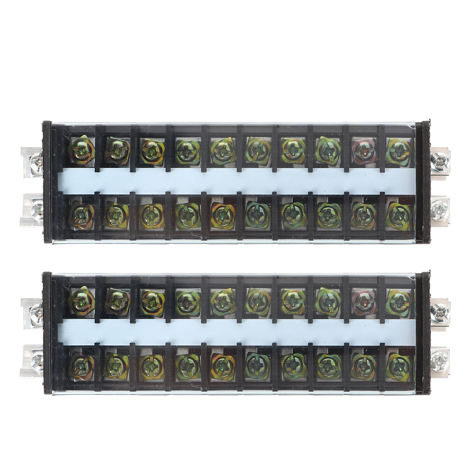 2 шт. винтовые клеммные колодки, два ряда, 660 В, 20 А, пылезащитный защитный кожух, многоцелевой блок для проводов, T2010