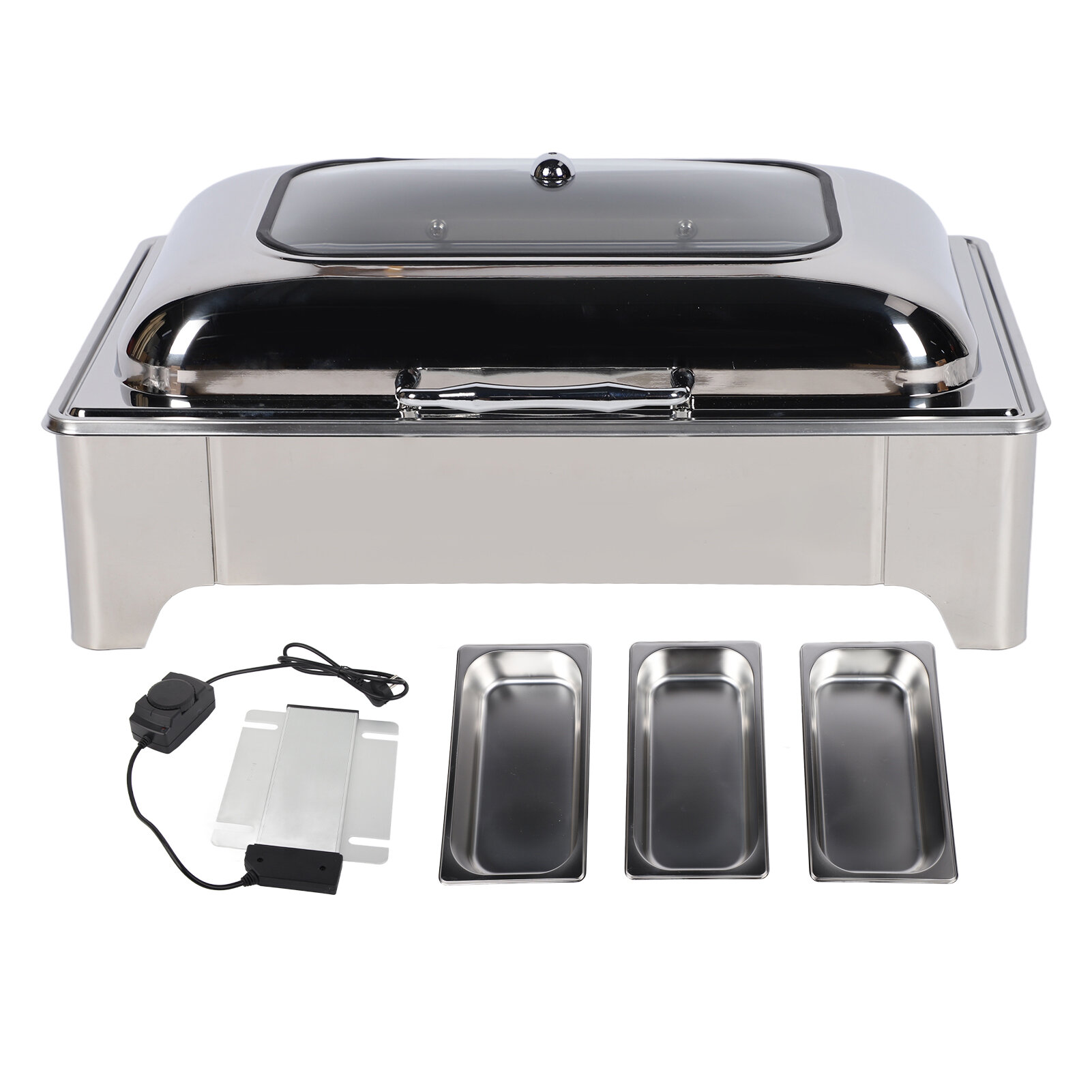 Электрический буфет Сервер с видимой крышкой 9L 400 Вт.