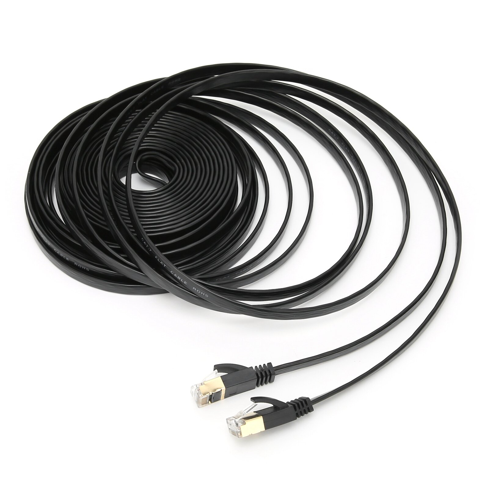 Сетевой кабель, 10 Гбит, 8-жильный кабель CAT7 с двойным экраном, витая пара, компьютерные аксессуары, 2 метра