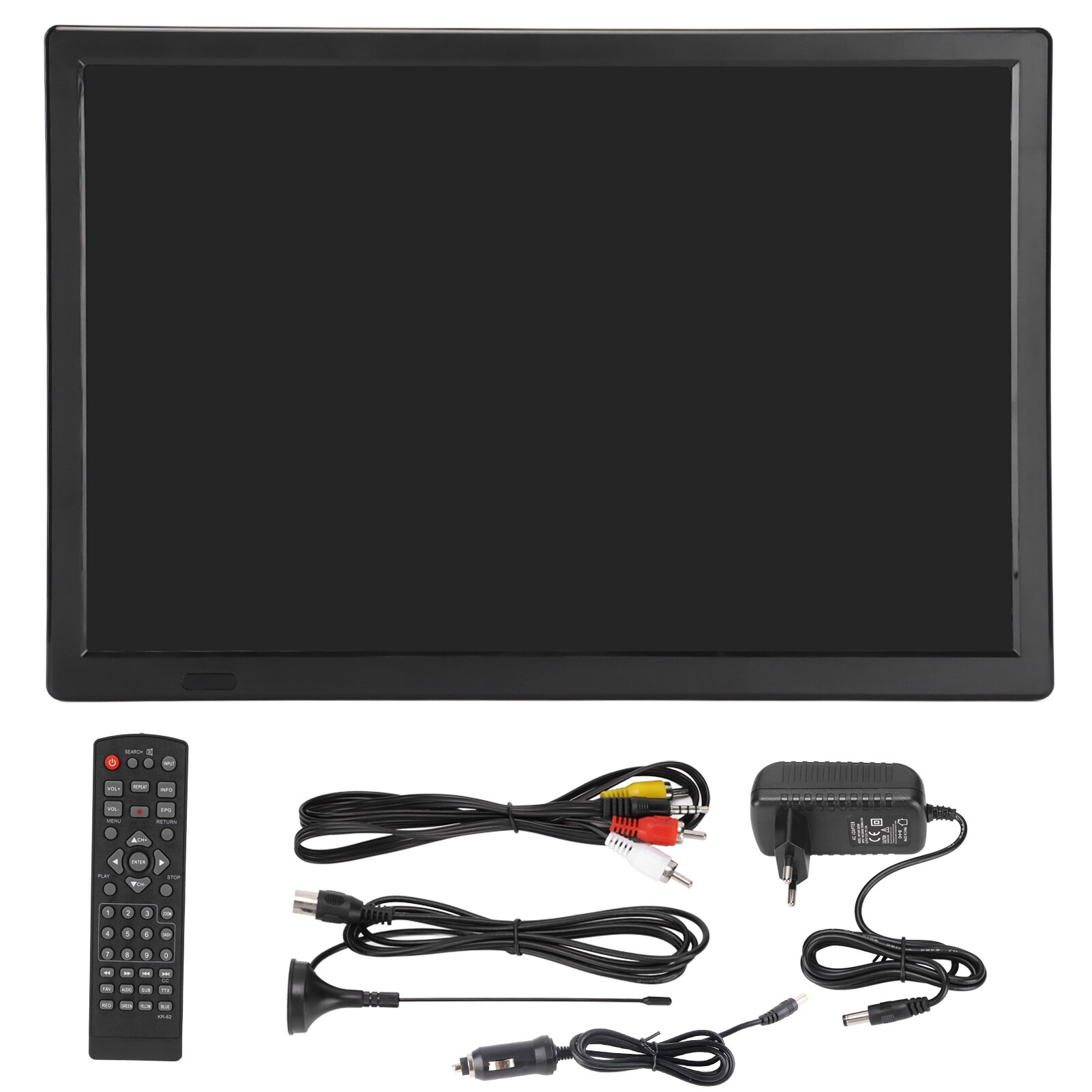 Портативный цифровой телевизор 16", HD 1080P, для детей/авто/путешествий