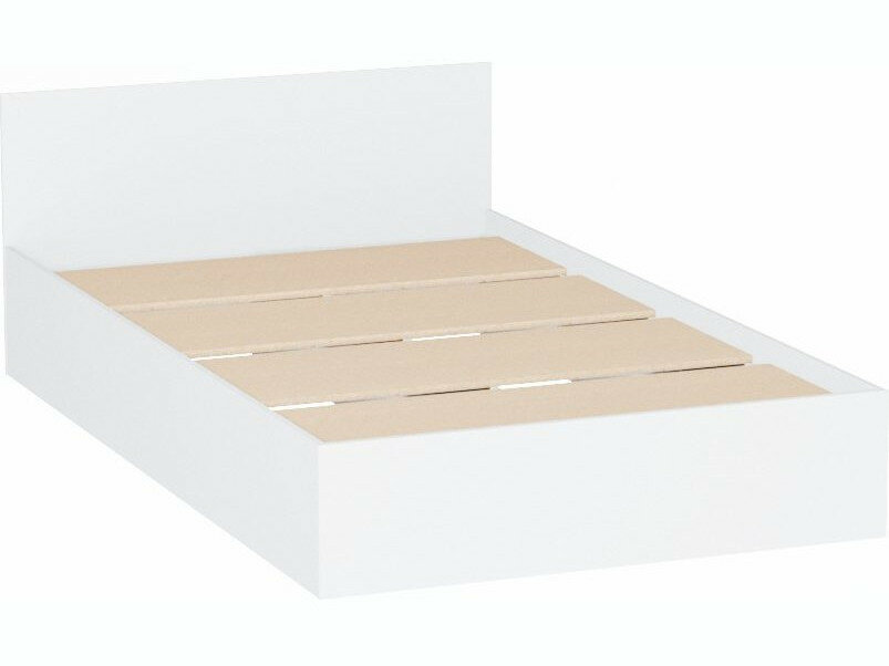 Кровать, в современном стиле, корпус ЛДСП, КРМ 1200.1 (МП/2) Белый