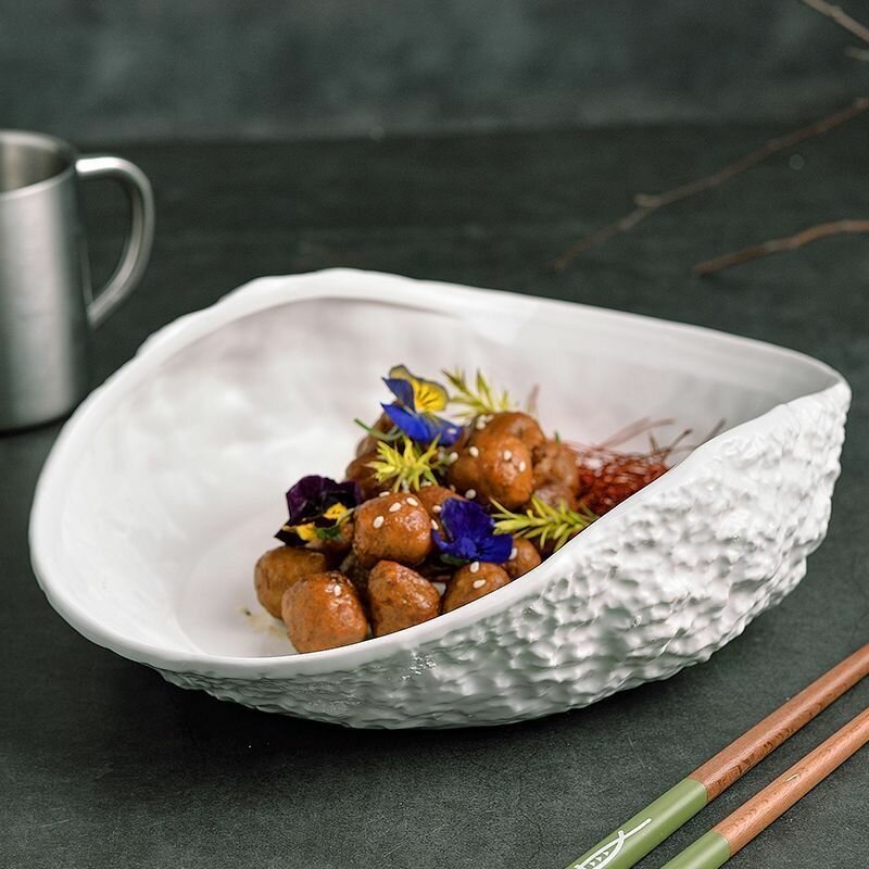 Суповая тарелка из ракушек 6*5,5*20,5см