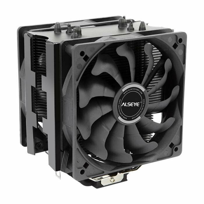 Кулер для процессора ALSEYE S120D-B Universal, TDP 135W, безопасное охлаждение