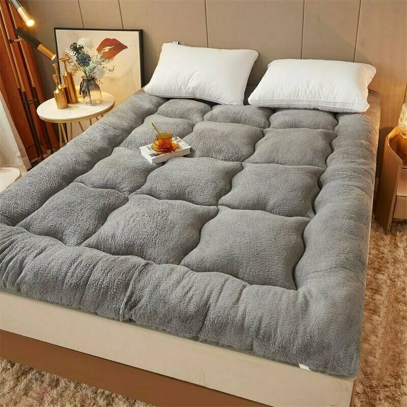 Матрас, 180х200х10 см, беспружинный, микроволокно, стеганый, серый